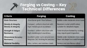 Forging vs Casting: Key Differences & Strength Comparison