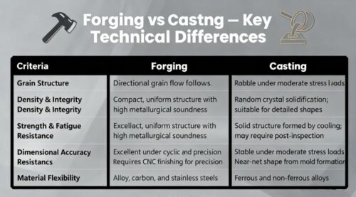 Forging vs Casting: Key Differences & Strength Comparison