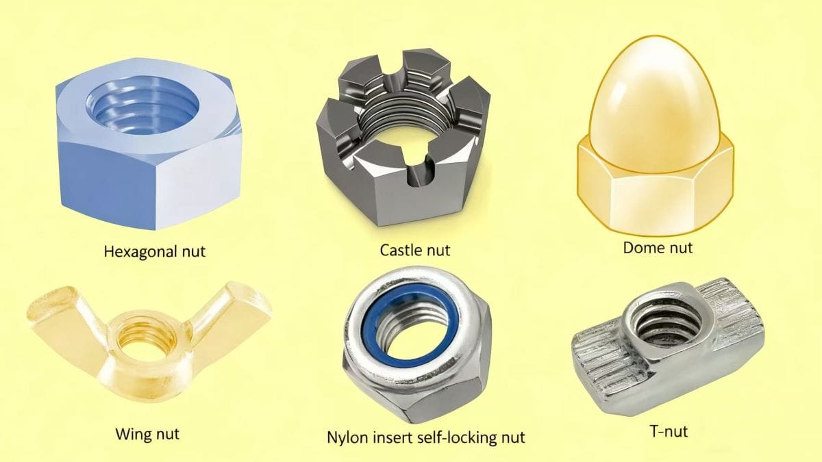 Types of Nuts and Bolts Explained | Industrial Fastener Guide